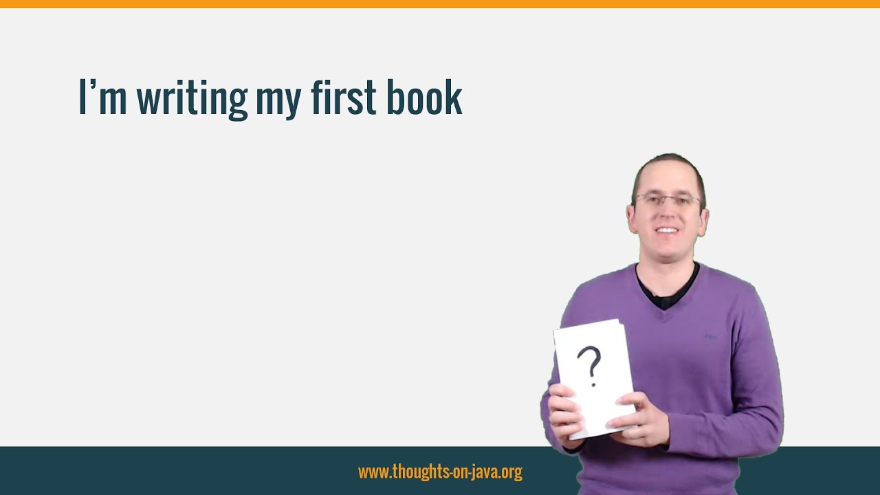 I'm writing my first book - YouTube