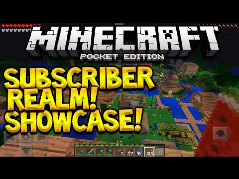 MCPE 0.15.0 REALMS SHOWCASE!! - Minecraft PE Subscriber Realm World ...