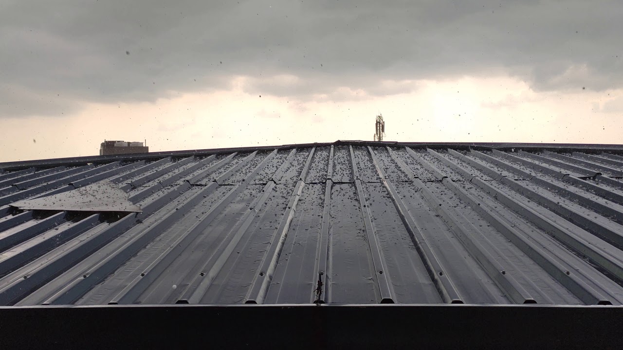 Raining with ice balls @Dehradun in February month - YouTube