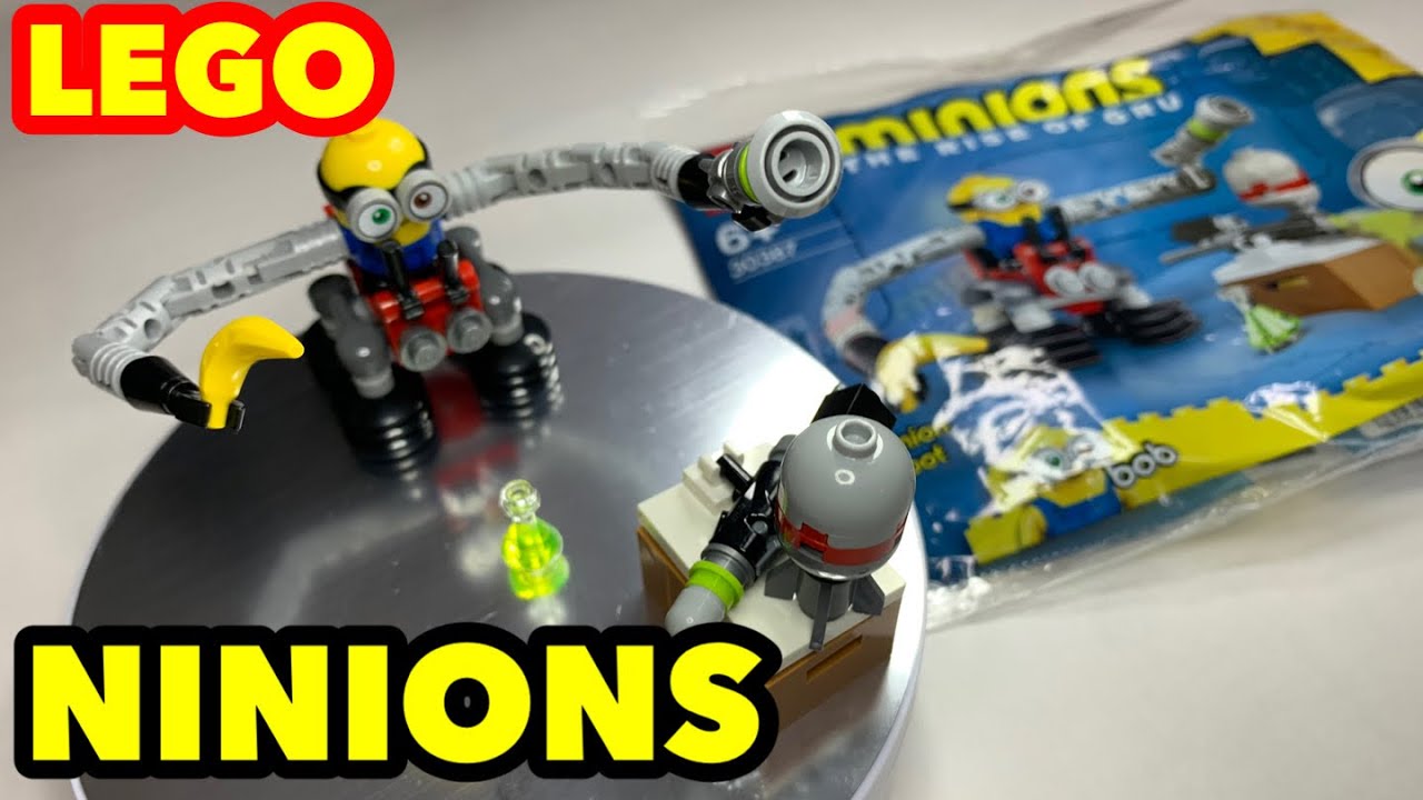 LEGO minions THE RISE OF GRU 30387 bob minion with robot arms build ...