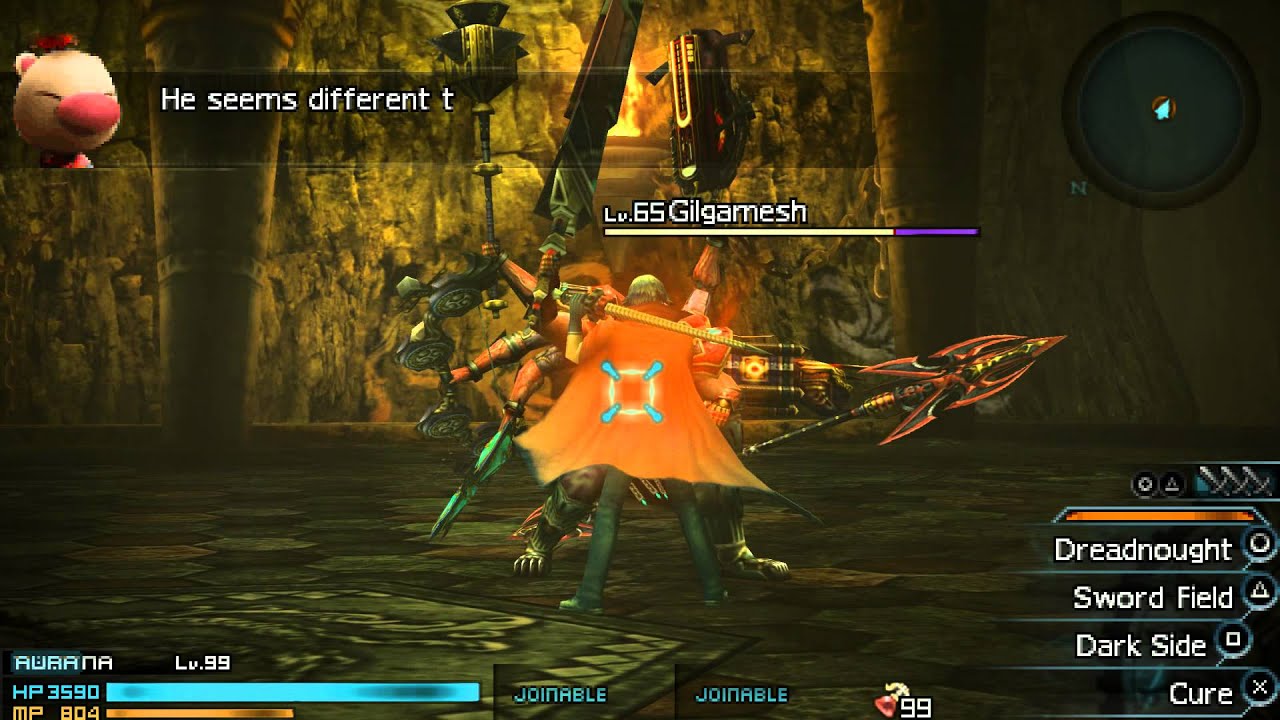 FF Type-0: 8 Armed Gilgamesh vs Machina - YouTube
