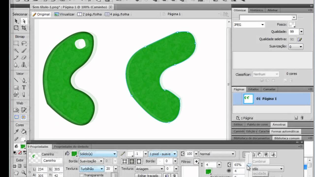 Tutorial Adobe Fireworks CS5 Aula 8 Iniciantes - YouTube