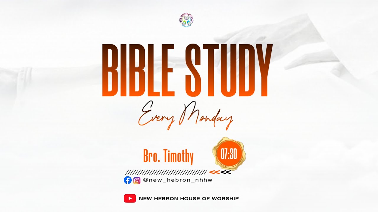 BIBLE STUDY SERVICE | 07:30 PM -- 09:00 PM | Dt: 29-12-2025 - YouTube