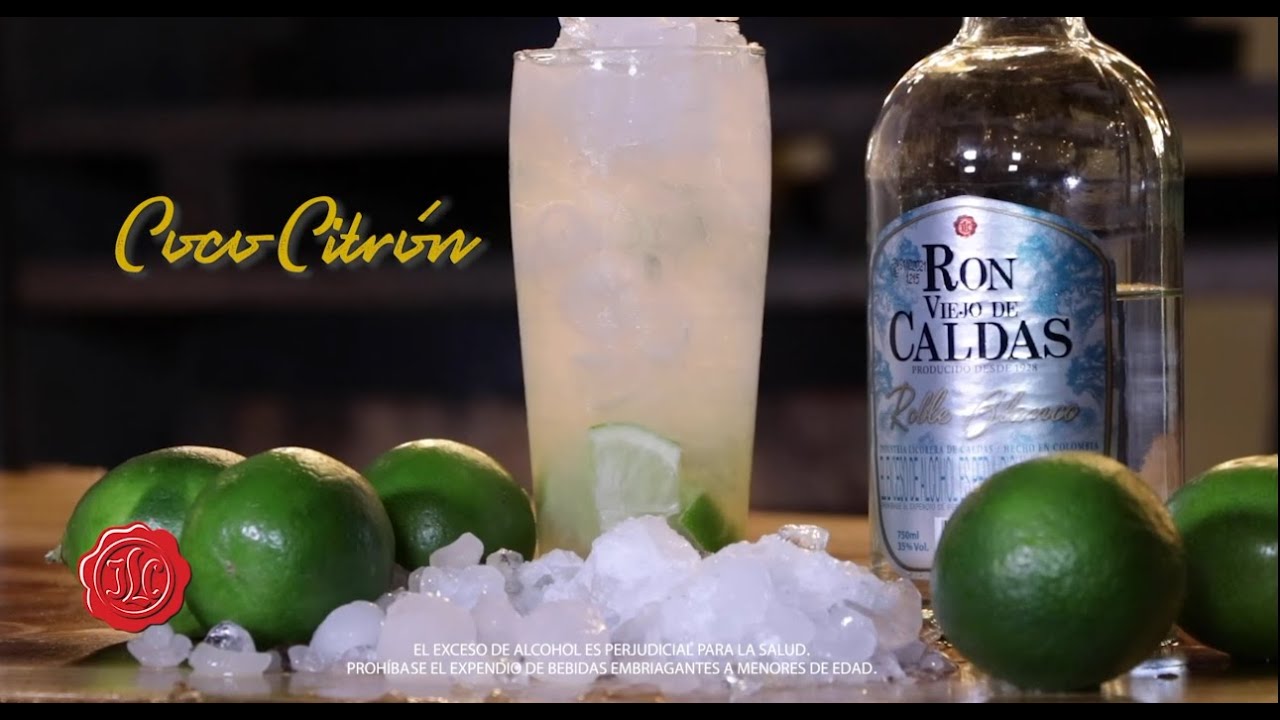 Cócteles ILC: Coco Citrón con Ron Viejo de Caldas Roble Blanco - YouTube