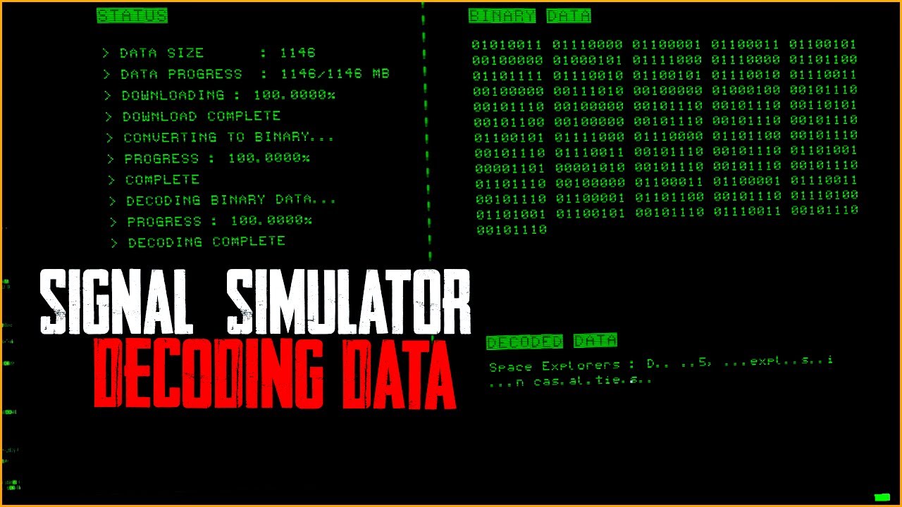 DECODING MESSAGE | SIGNAL SIMULATOR GAMEPLAY - YouTube