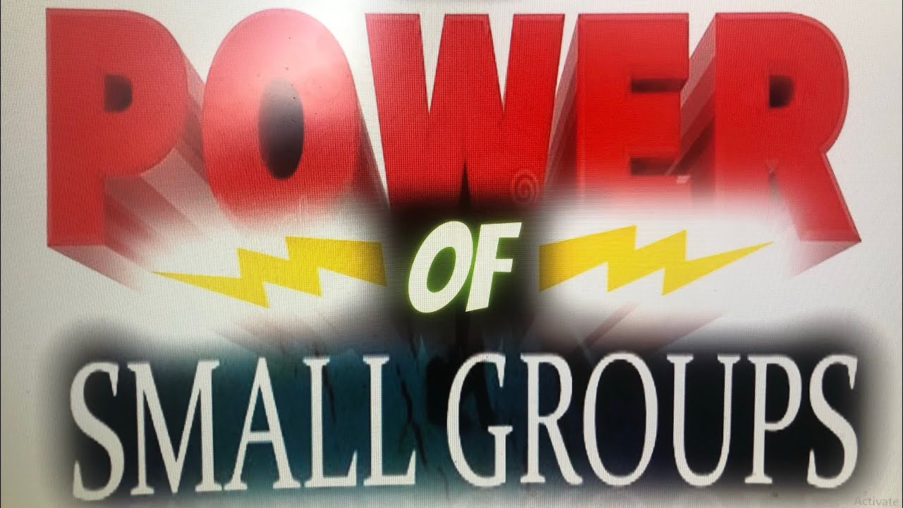 The Power of Small Groups (1of2) - YouTube