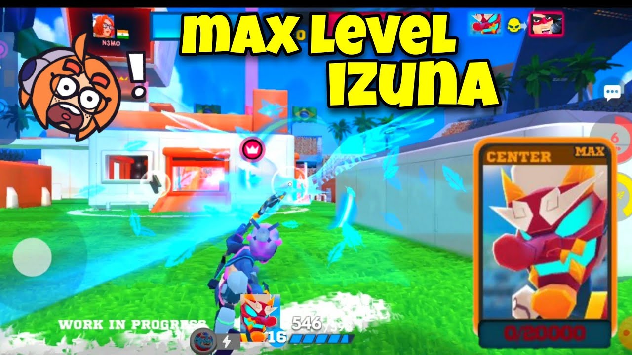 IZUNA MAX LEVEL GAMEPLAY IN FRAG PRO SHOOTER - YouTube