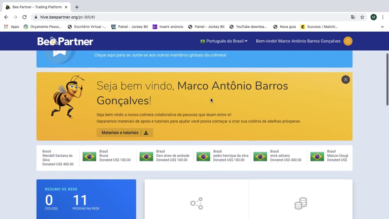 BEE PARTNER COMO NOSSA PLATAFORMA ESTÁ MUDANDO VIDAS ! - YouTube