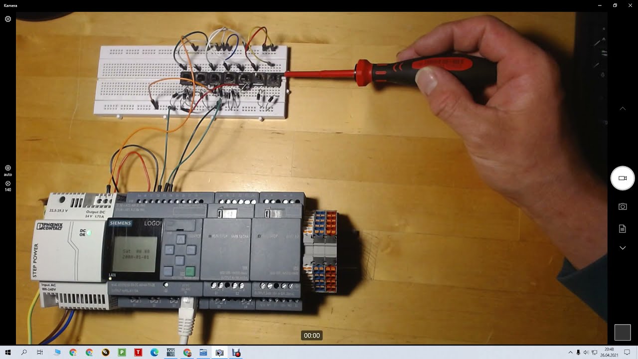 92 Siemens Logo, Taster Matrix, mehr als 8 Eingänge am Logo Grundmodul ...