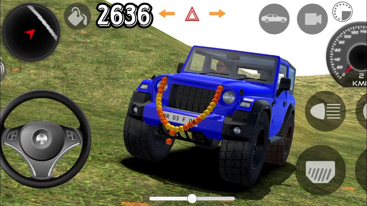 DOLLAR SONG 🎯 INDIAN CARS MODIFIED DRIVING 3D THAR 2636🎯 INDIAN CARS ...