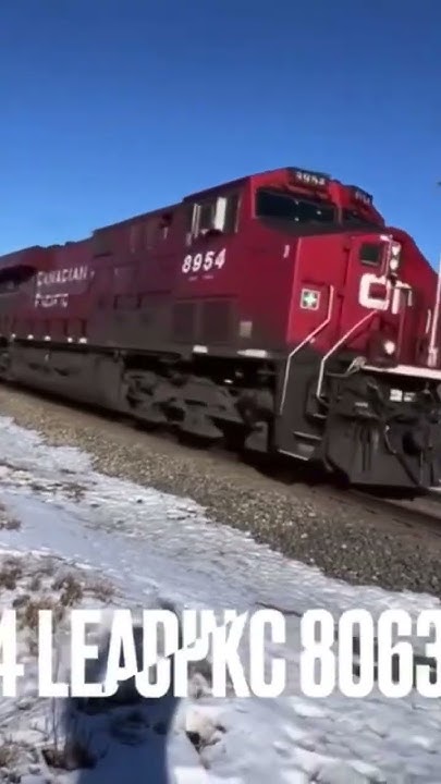 Saw CP 8954 ES44AC Leading in Airdrie AB #canadianpacificrailway #train #cptrain # ...