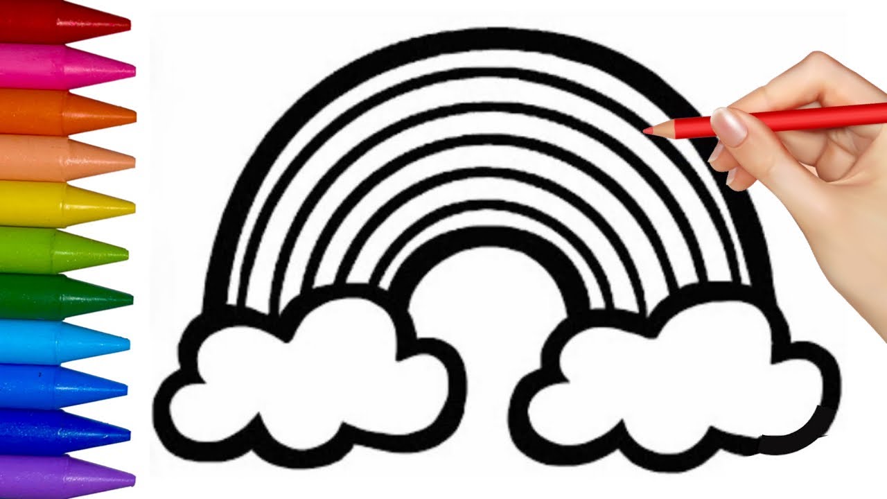 Bolalar uchun kamalak rasmini qanday chizish mumkin .How to draw a ...