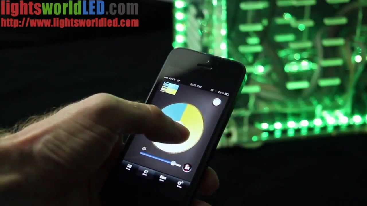 Android,Iphone- Wifi LED RGB Wireless Strip Lights controller - YouTube