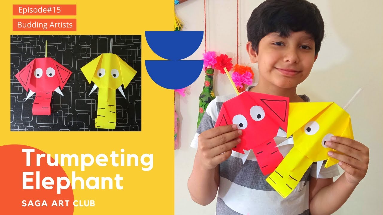 Elephant with moving trunk | Origami | Paper Toys - YouTube