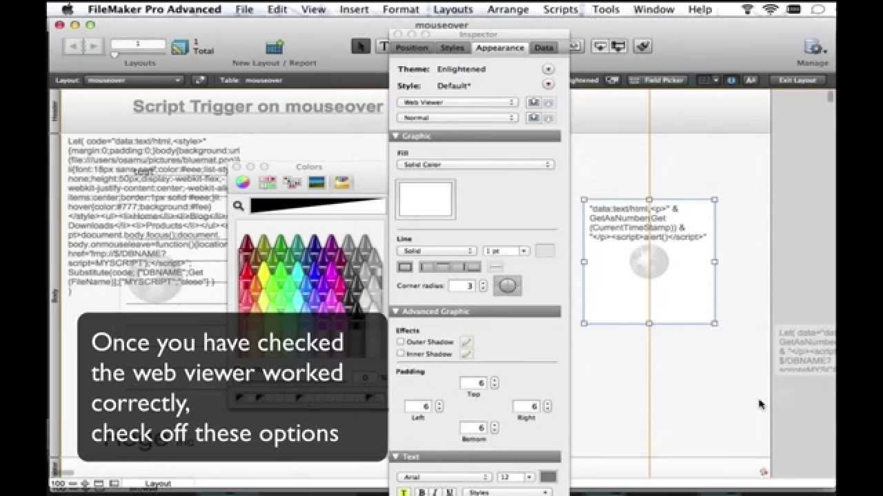 Web Viewer Labo ~Script Trigger on mouseover~ - YouTube