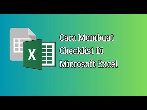 Cara Membuat Checklist Di Microsoft Excel | Tutorial Excel - YouTube