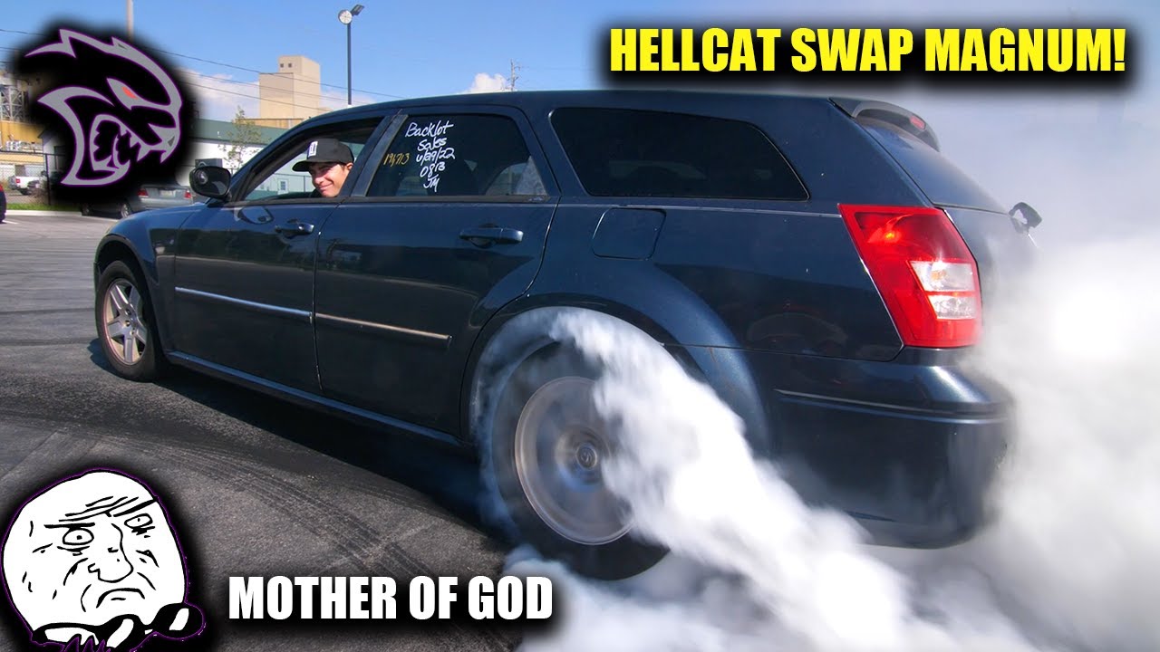 I’m Hellcat Redeye Swapping a Dodge Magnum - YouTube