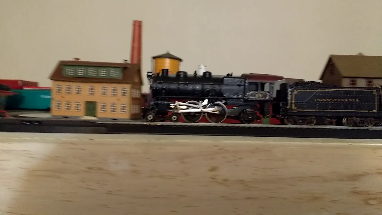 Penn Line PRR 4-4-2 Atlantic, test run - YouTube