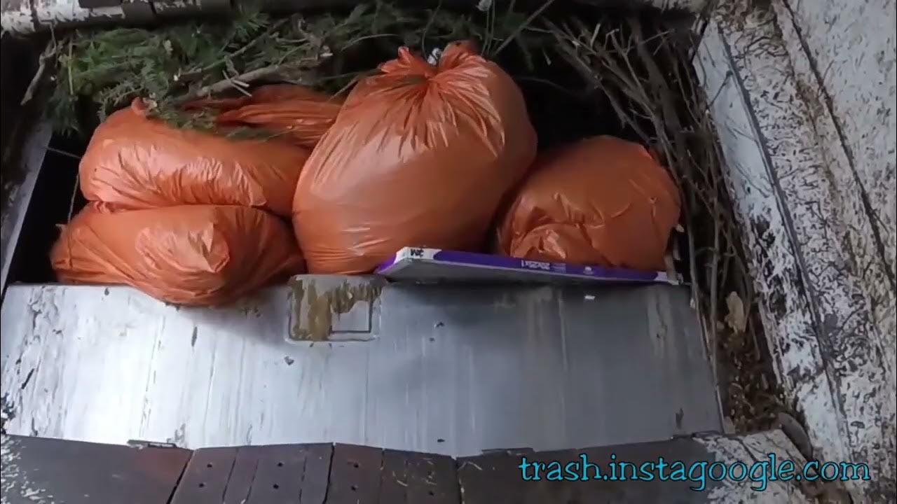 Smelly Trash Bags Meet the Crusher: Inside Garbage Truck Compaction - YouTube