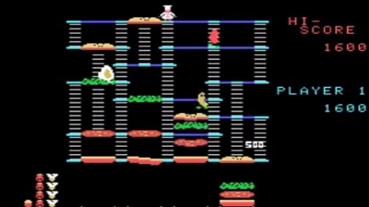 BurgerTime - ColecoVision - Great Arcade Games on Home Consoles (1983 ...