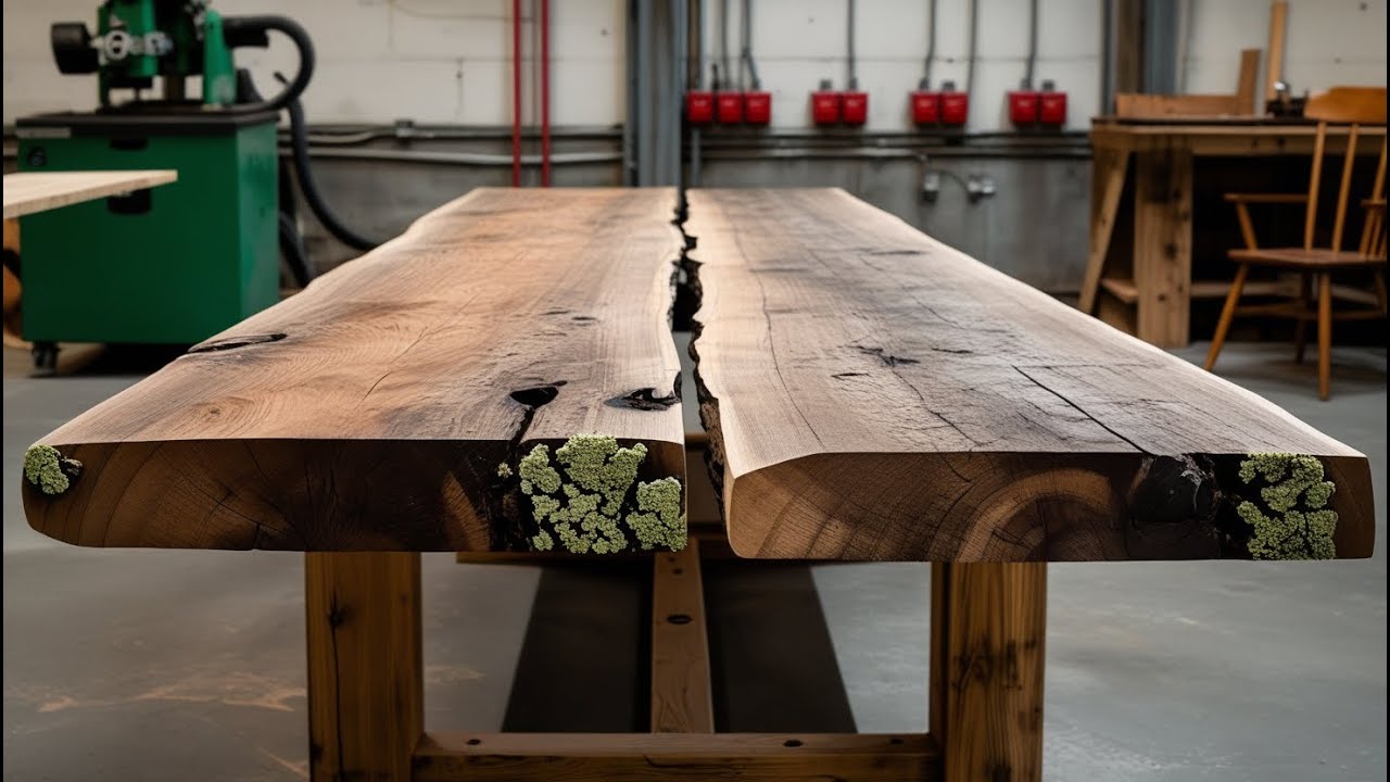 Natural Wood And Carpentry Skill: Build a Luxury Desk From Natural Wood ...
