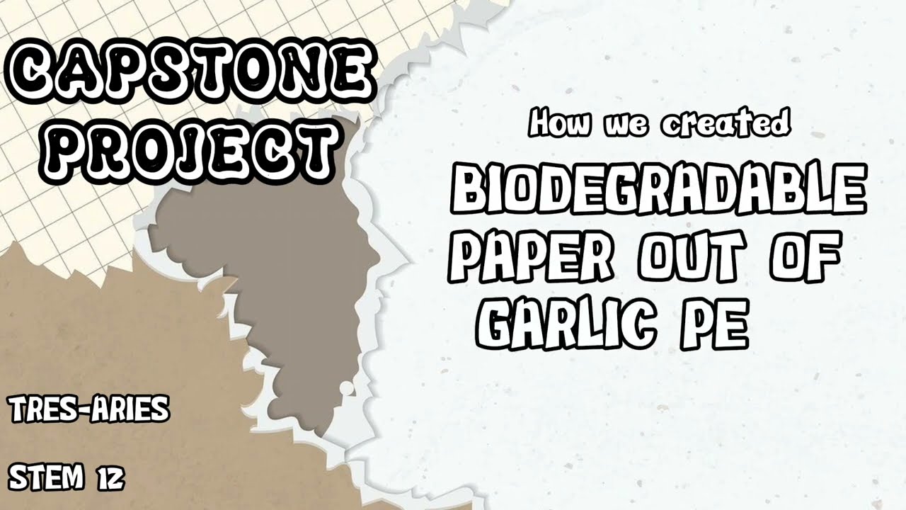 How to Create Biodegradable Paper Out of Garlic Peels - YouTube