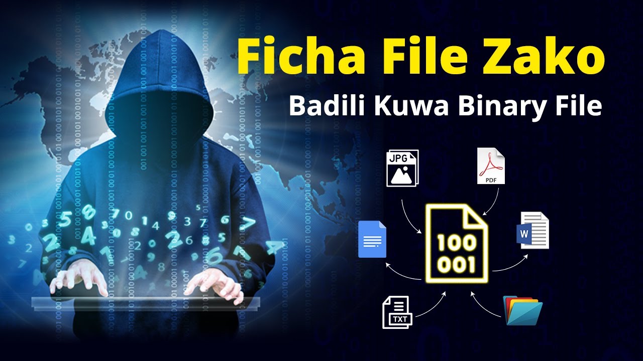 Jinsi ya Kuficha Faili na Kufichua kwa Kutumia Binary File | Windows Tutorial - YouTube