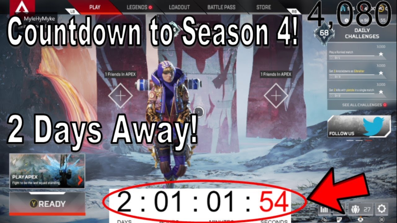 Apex Legends - Season 4 Countdown Stream with Commentary! [Casual High ...