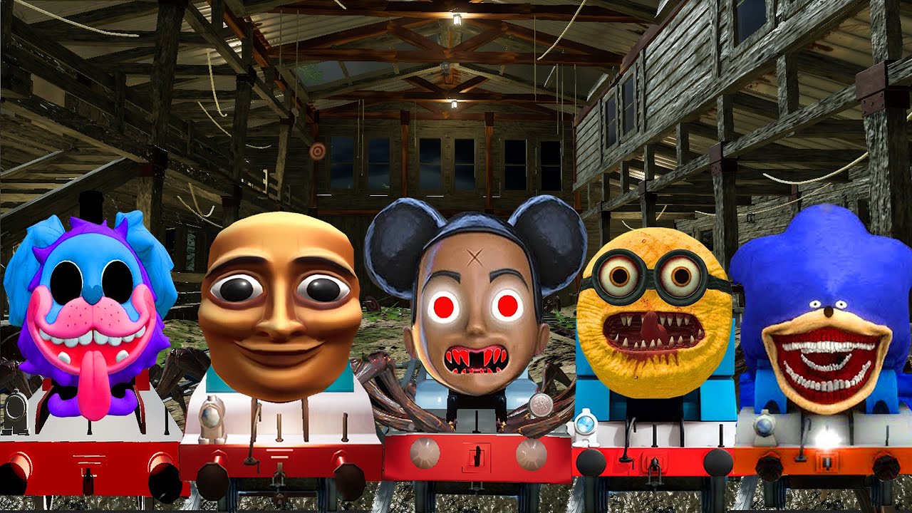 Awesome Upgrade MINIONS EATER TRAIN,TUNG TUNG TUNG SAHUR TRAIN,SONIC ...
