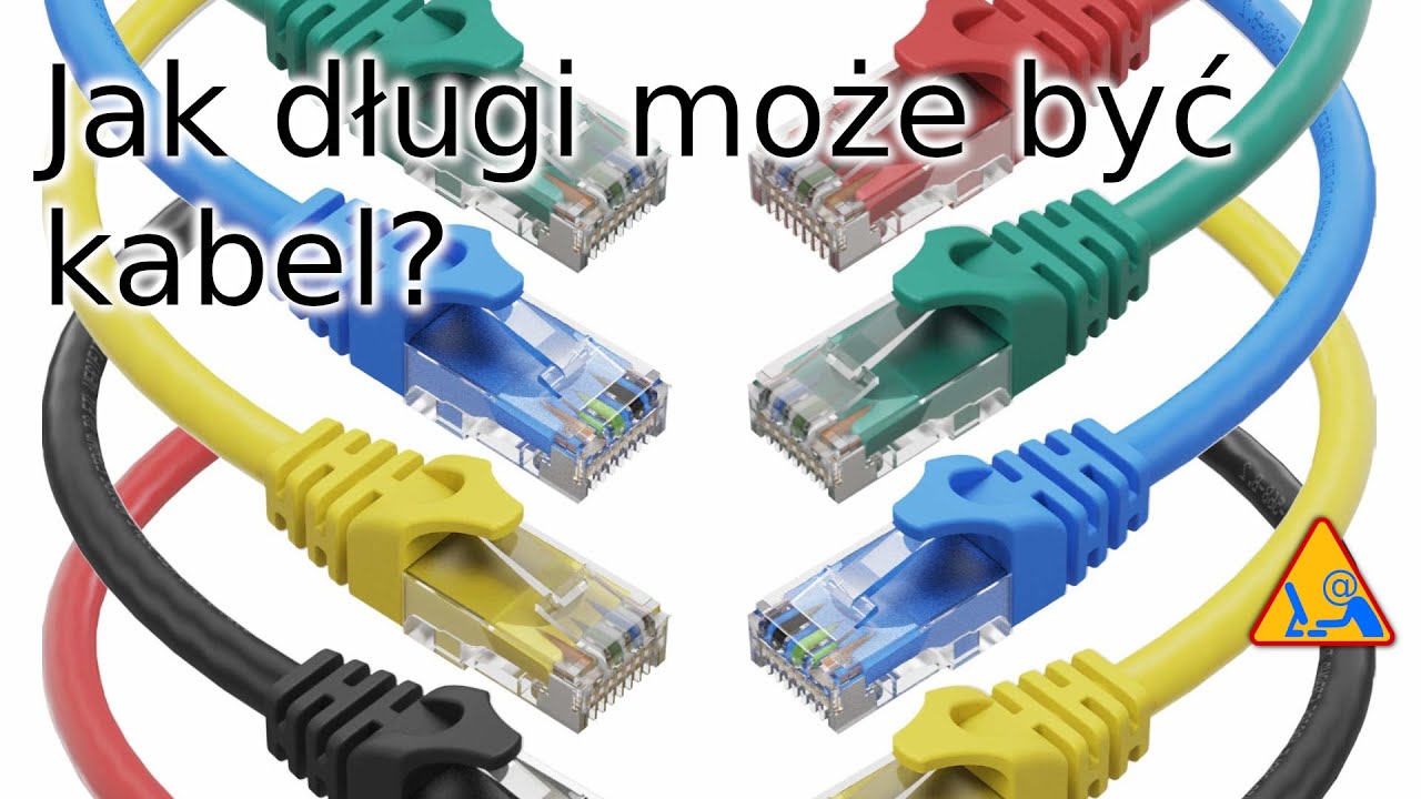 Jaki długi może być kabel ethernet / UTP / skrętka? - YouTube