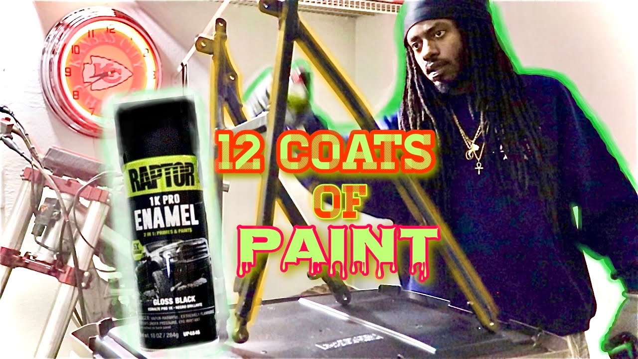 Sub frame paint on Kx250 and a lot of talking… - YouTube