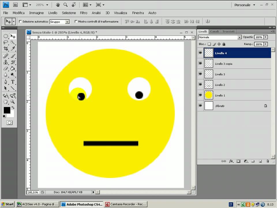 Photoshop - Emoticon con animazione tutorial italiano - YouTube