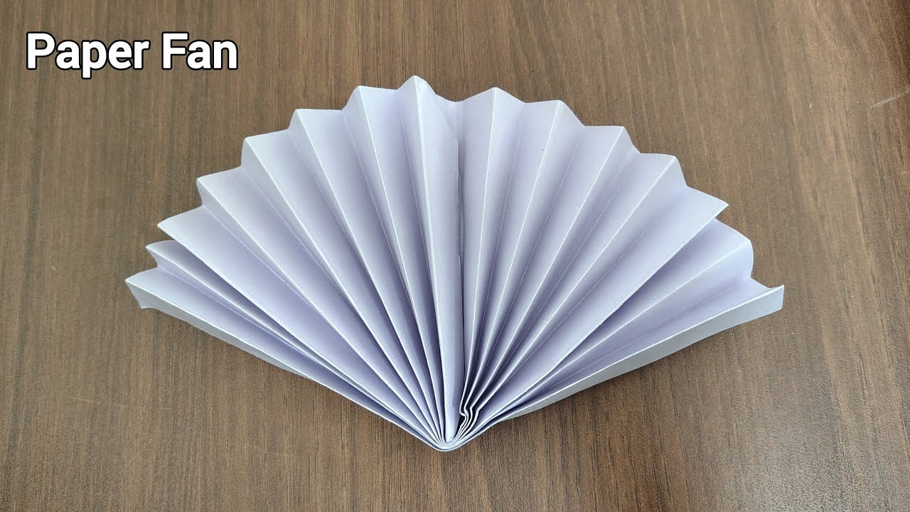 How to Make Paper Fan | Origami Fan | Paper Fan | Kagaj ka Fan Kaise Banaye | Fan Kaise Banaen ...