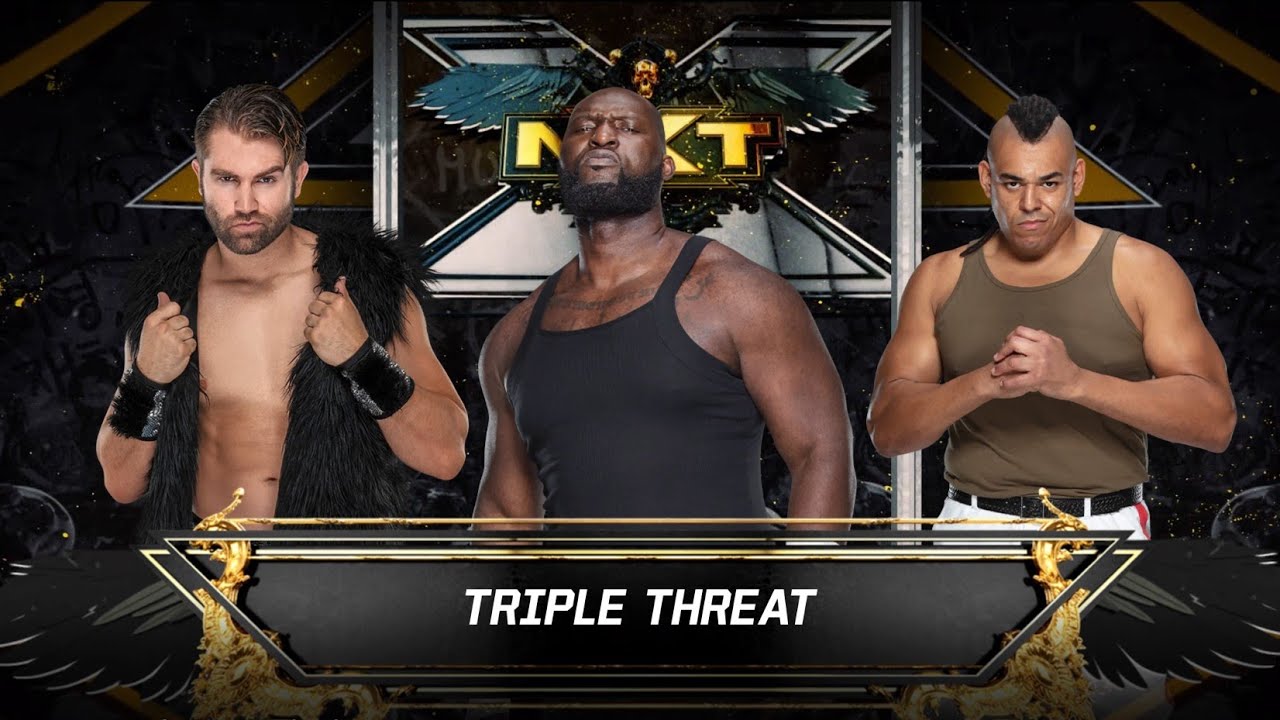 WWE 2K23 Omos vs Tyler Breeze vs Commander Azeez - YouTube