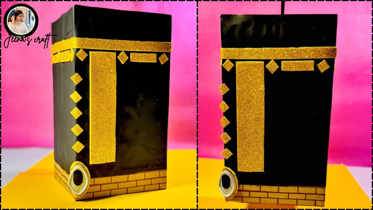 How to Make a Kaaba Model| Easy DIY Kaaba Model for School |Kabba ...