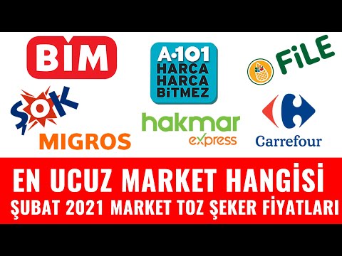 EN UCUZ MARKET HANGİSİ 💰  ŞUBAT 2021 MARKET TOZ ŞEKER FİYATLARI
