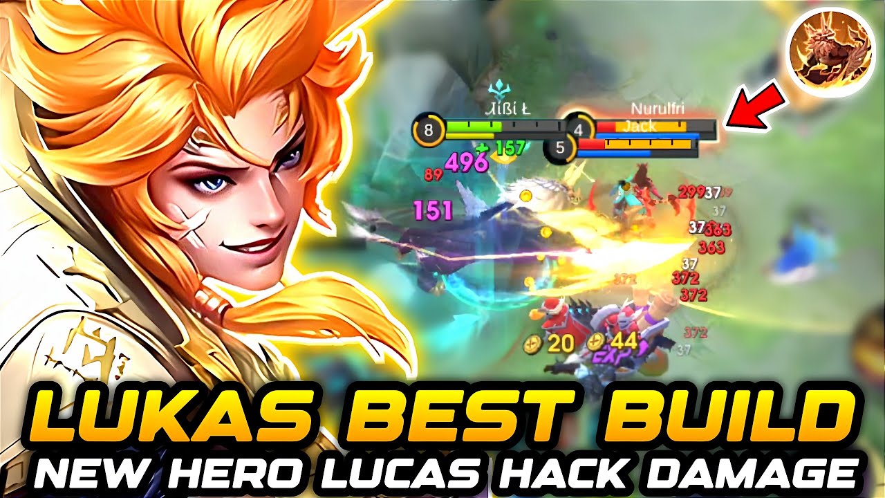 LUKAS NEW HERO MOBILE LEGENDS - LUKAS BEST BUILD FOR HACK DAMAGE ...
