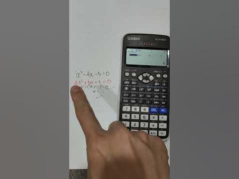 Solving quadratic equation using Scientific Calculator Casio fx-570EX CLASSWIZ | - YouTube