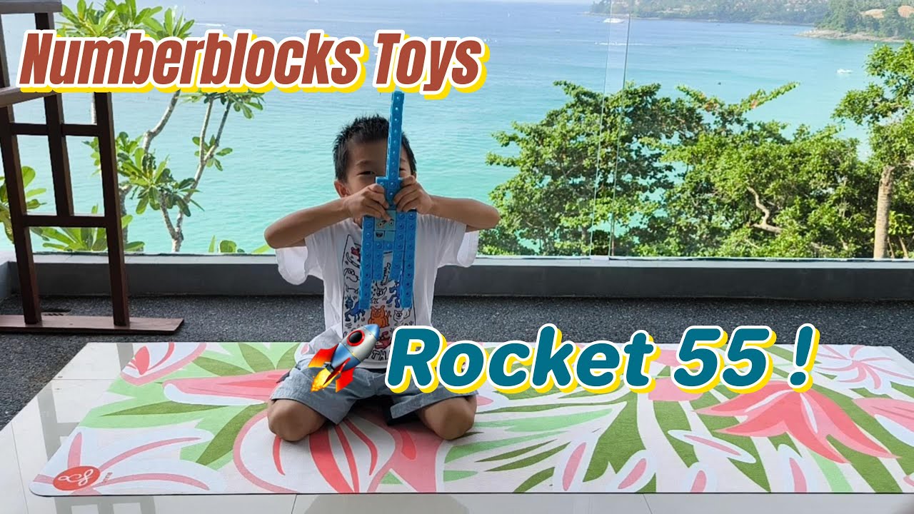 Guess how to build a rocket with 55 numberblocks toys - YouTube