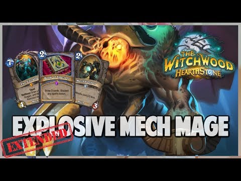 Explosive Mech Mage | Extended Gameplay | Hearthstone | The Witchwood ...