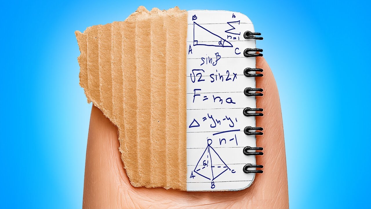 COOL: School Gadgets & Fidgets!Making Viral Crafts & DIY with Cardboard ...