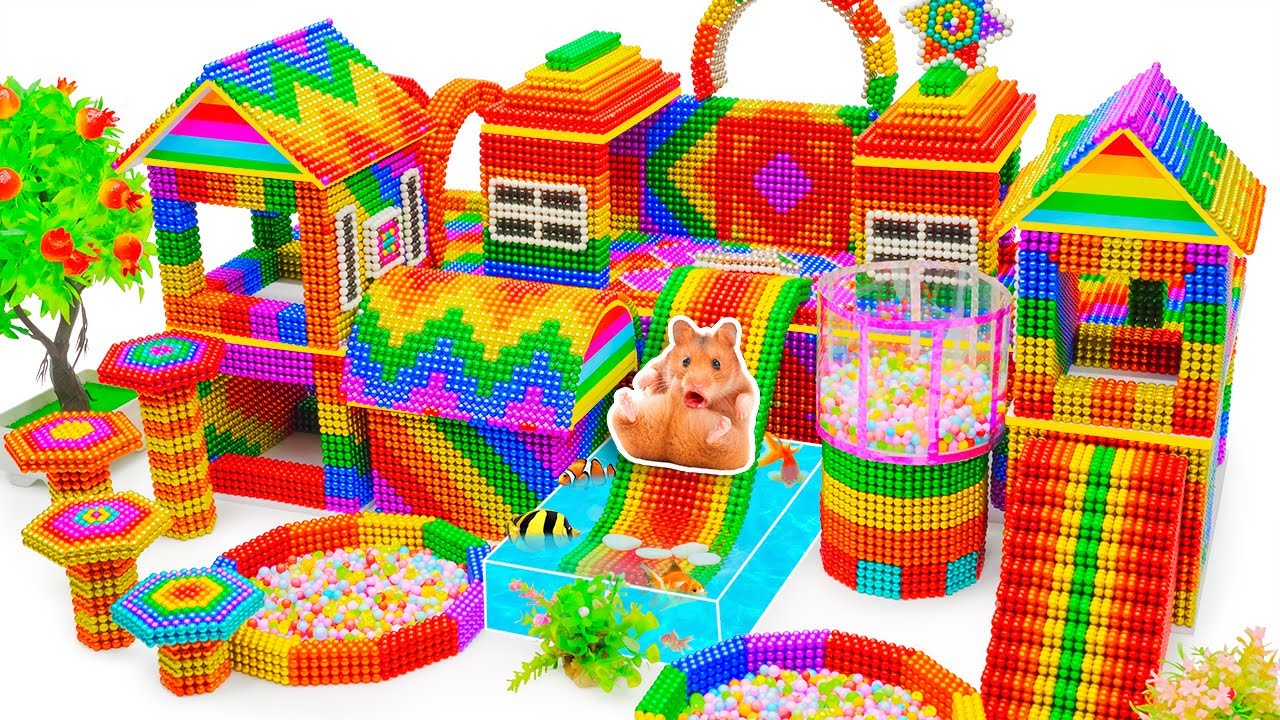 DIY How To Build Cute Hamsters Playground and Ferris Wheel From ...