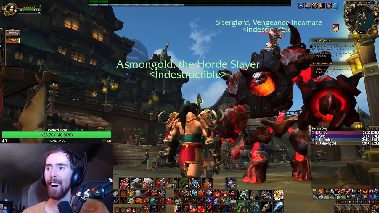 Asmongold Receives The Tamed Bloodfeaster Mount From A Viewer - YouTube