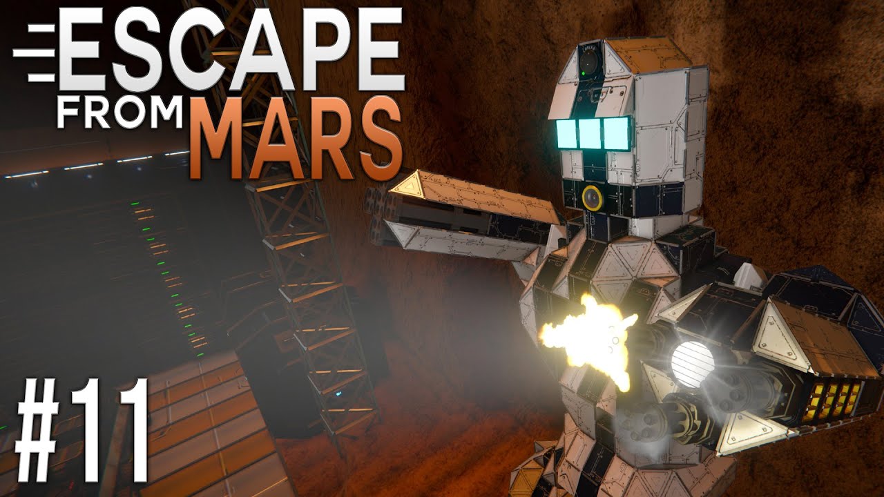 Space Engineers: ESCAPE from MARS! - Ep #11 - DEATH ROBOT?! - YouTube