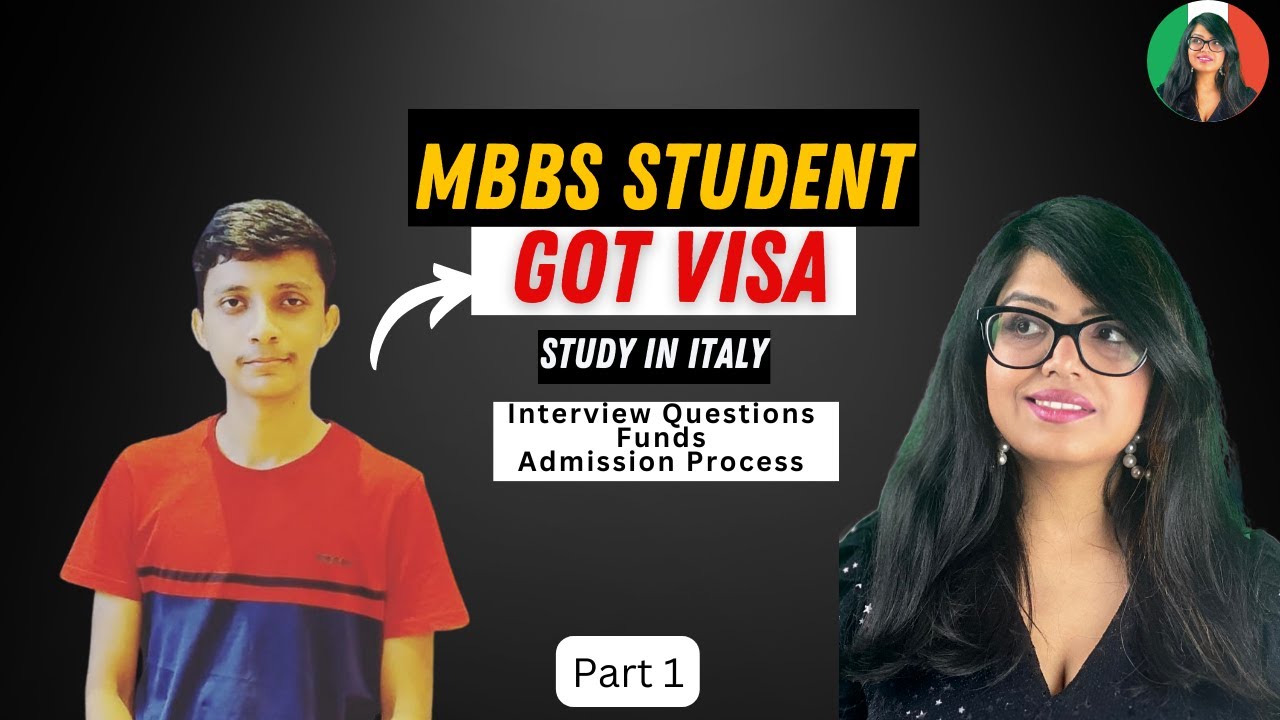 Student received Visa to study Medicine & Surgery in Italy. Visa ...