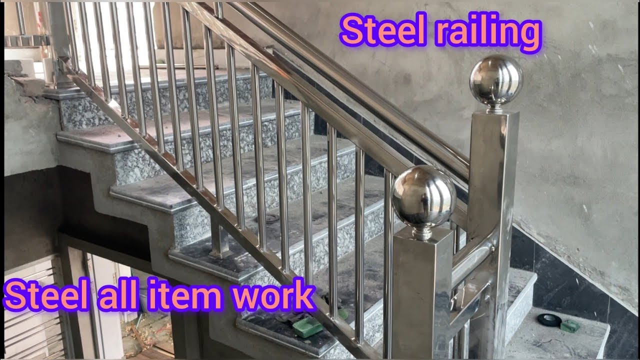 steel railing design and simple #wedding #stainless steel railing - YouTube