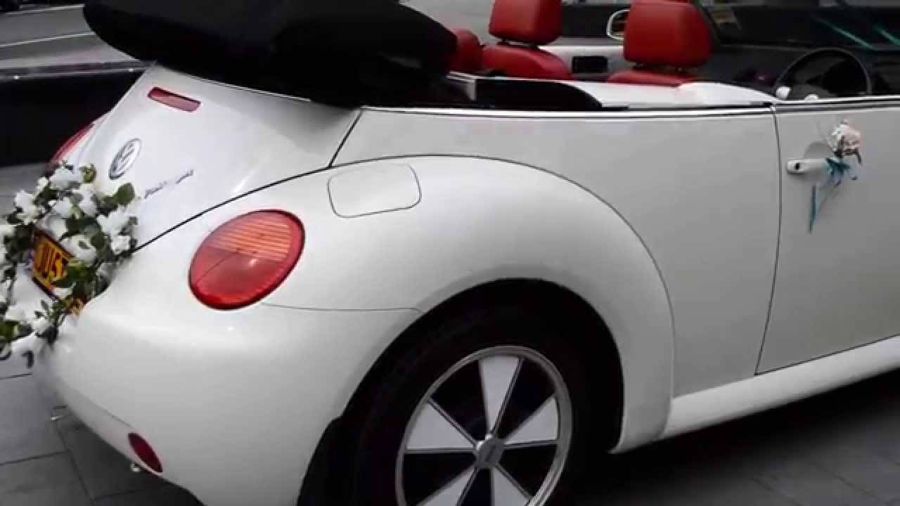 Wedding/ Prom chauffeur driven car hire - VW Beetle Convertible - YouTube