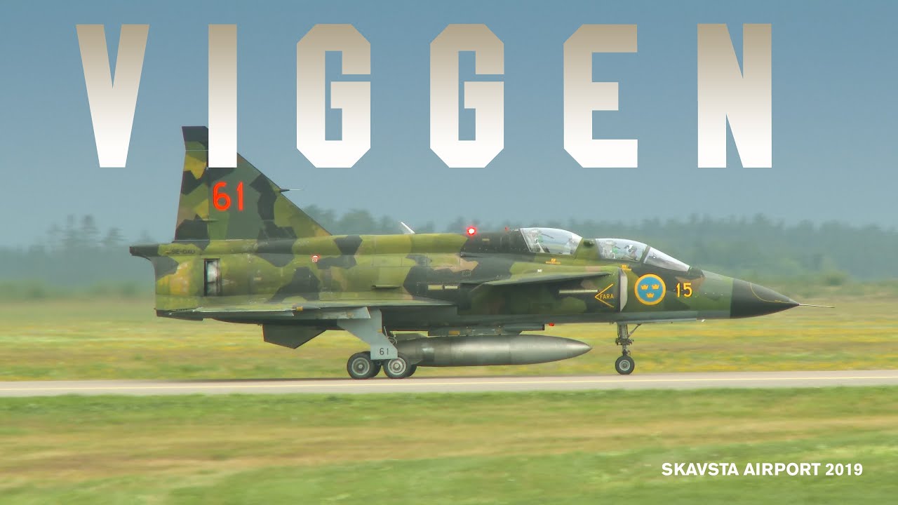 SK 37 Viggen. Complete flight. Great sound! - YouTube