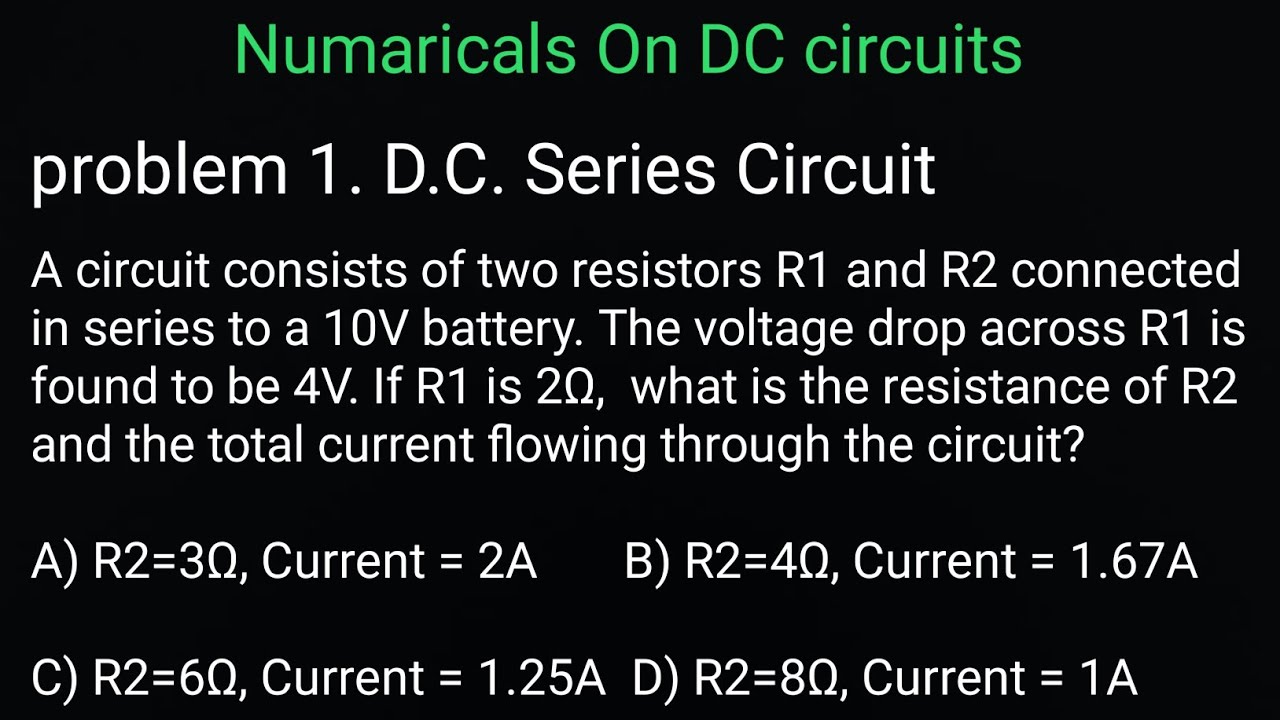 Advanced Circuit Analysis: Determining Unknown Resistance and Current ...