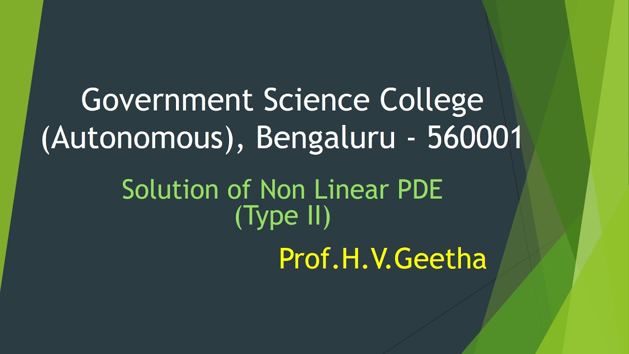 Solution of Non Linear PDE (Type II) - YouTube